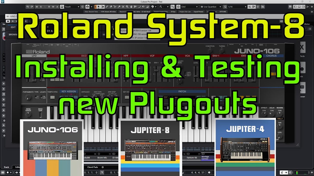 How to Upgrade the System-8 to the Latest Roland Plugout Versions: Juno ...