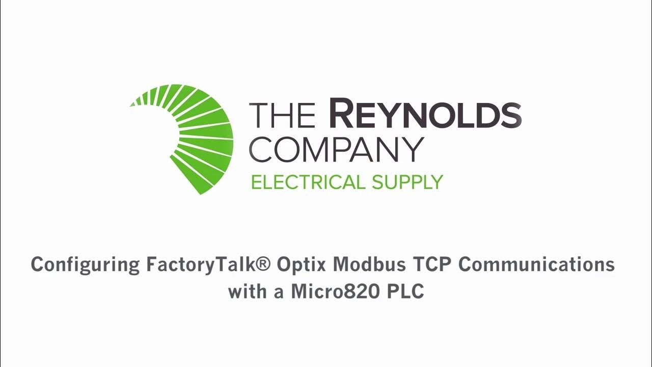 Configuring FactoryTalk® Optix™ Modbus TCP Communications with a Micro820 PLC - YouTube