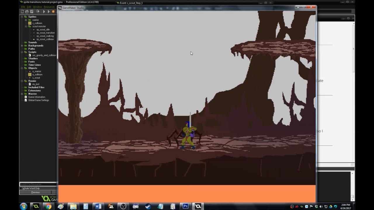 Game Maker Tutorial Coding Transitional Sprites For Your Game Youtube 7548