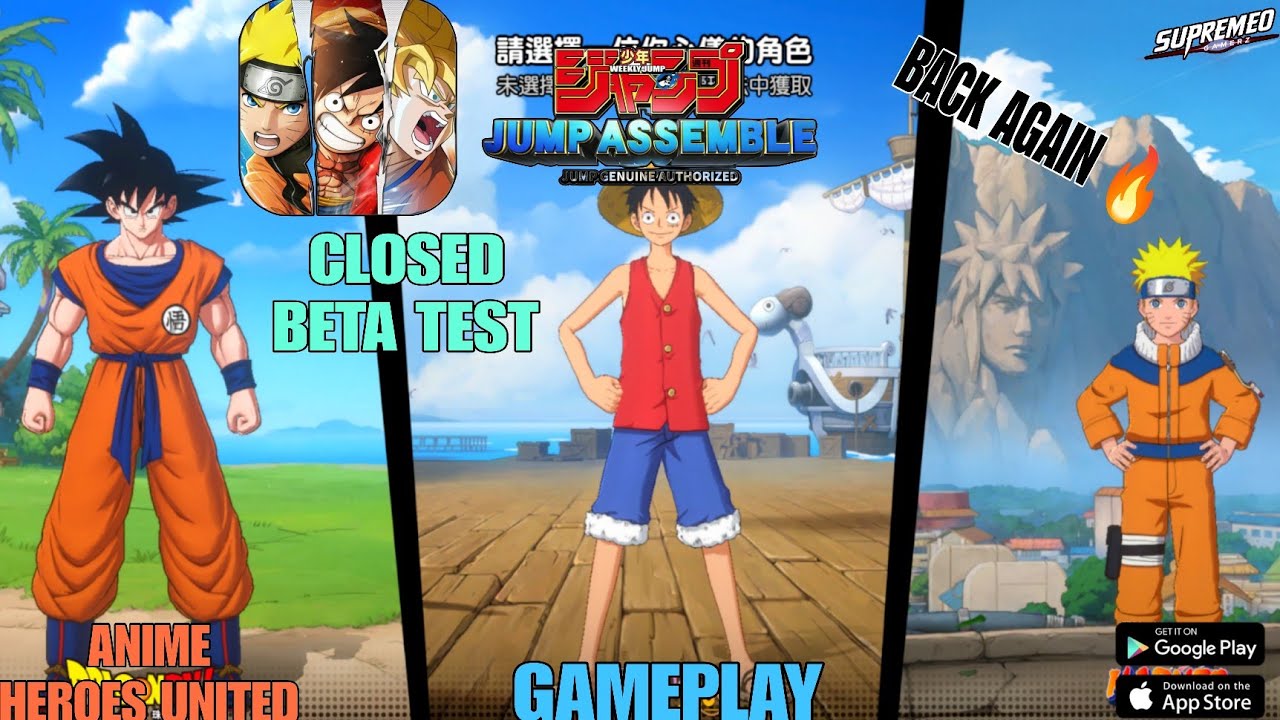 JUMP ASSEMBLE Closed Beta Test Mobile Gameplay | First Look ...
