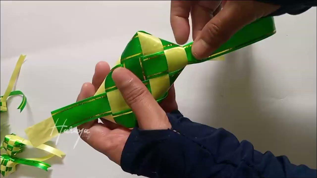 Cara Mudah Membuat Ketupat Dari Pita Jepang Ii Ketupat Luar Dari Pita