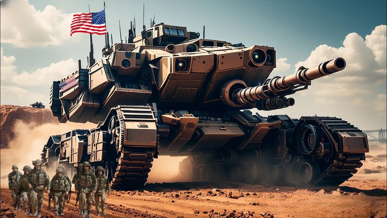 Real Footage! Giant US Turbo-Powered Tank Engaged in Close-Range Combat ...