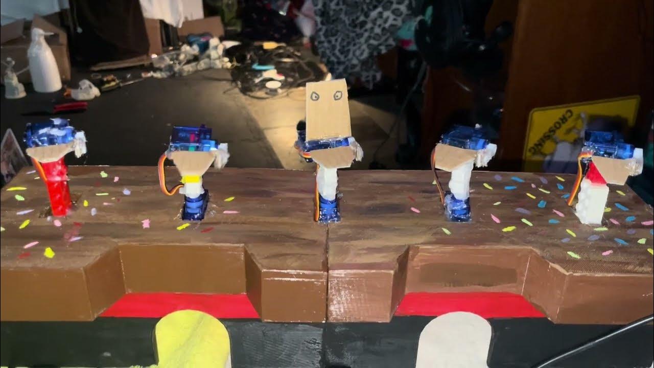 Homemade Animatronic Chuck E Cheese Stage Youtube