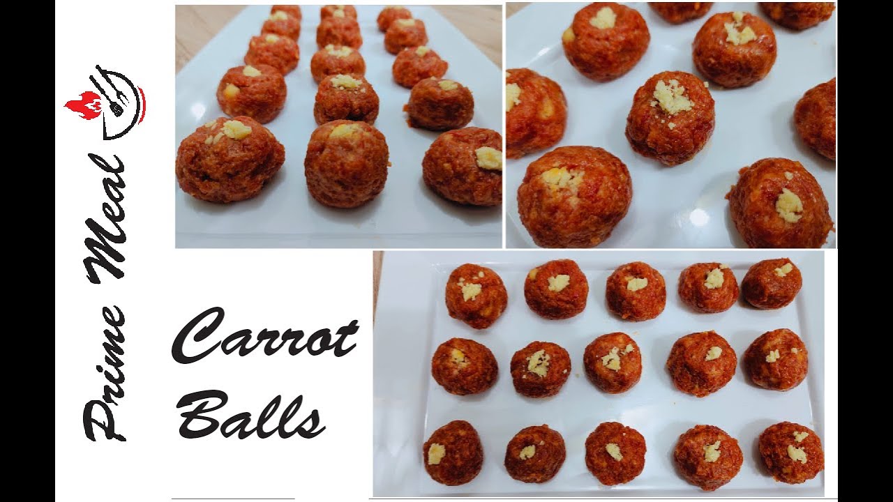 Khoya Carrot Balls Recipe | Gajar ka halwa in new style #winterdessert ...