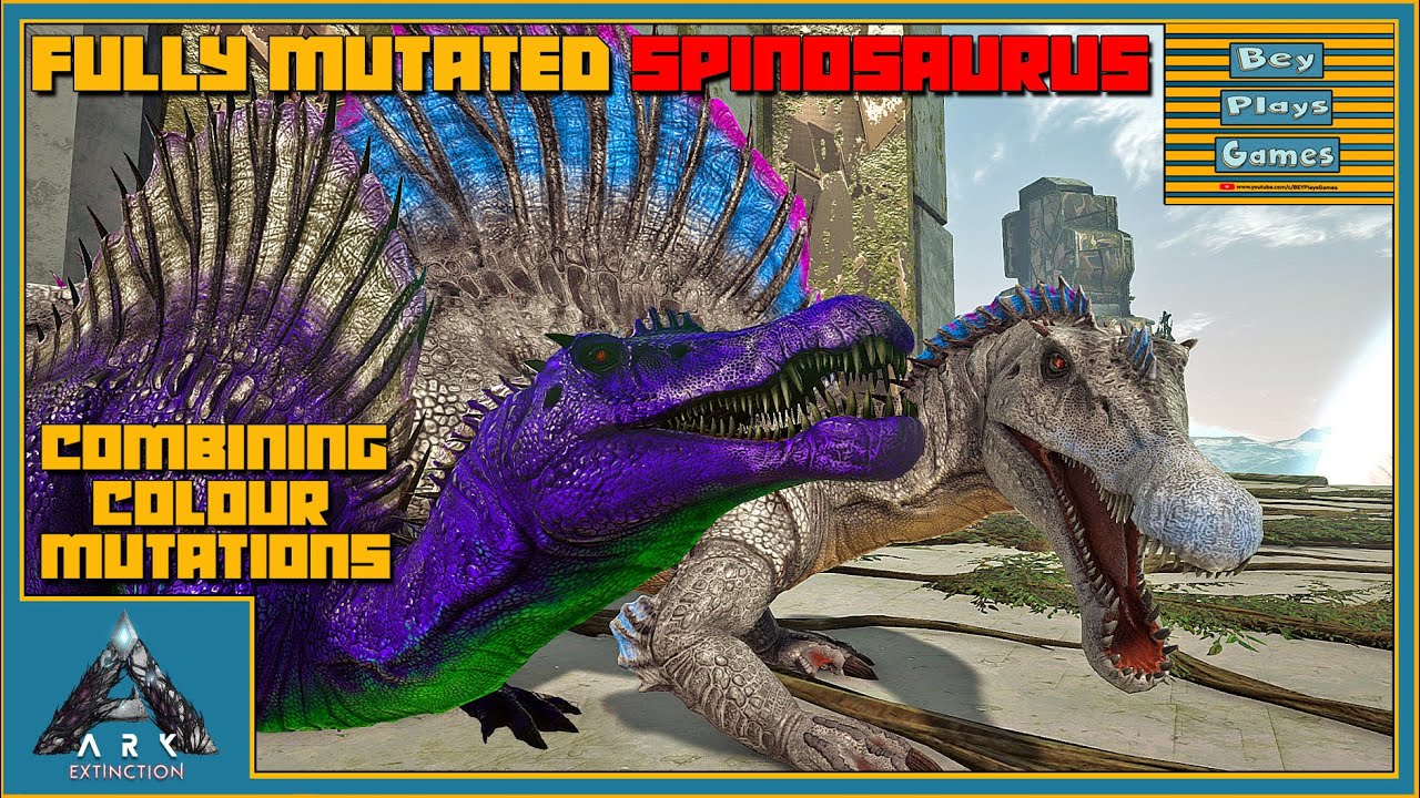 ARK: Mutated SPINO Showcase & How To Combine Colour Mutations For MEGA ...