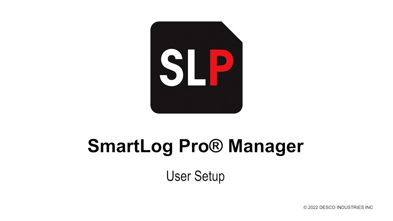 SmartLog Pro® Manager User Setup - YouTube