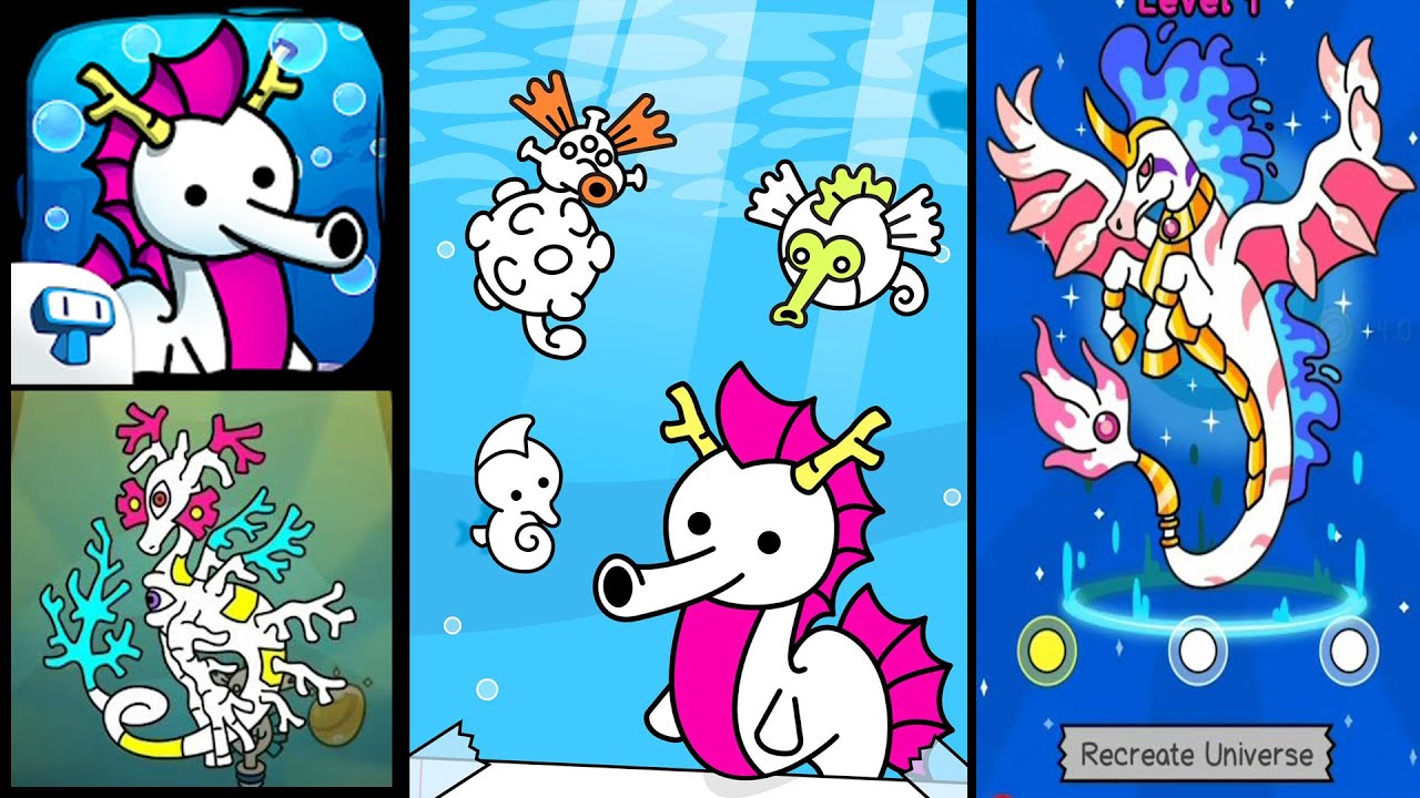 Seahorse Evolution: Unlocked all Seahorse and Holy Seahorse - YouTube