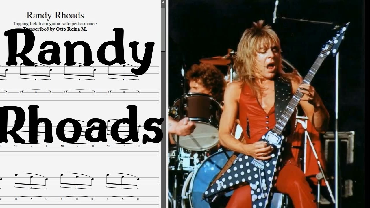 Randy Rhoads - INSANE use of TAPPING, ARPEGGIOS, & The harmonic minor ...