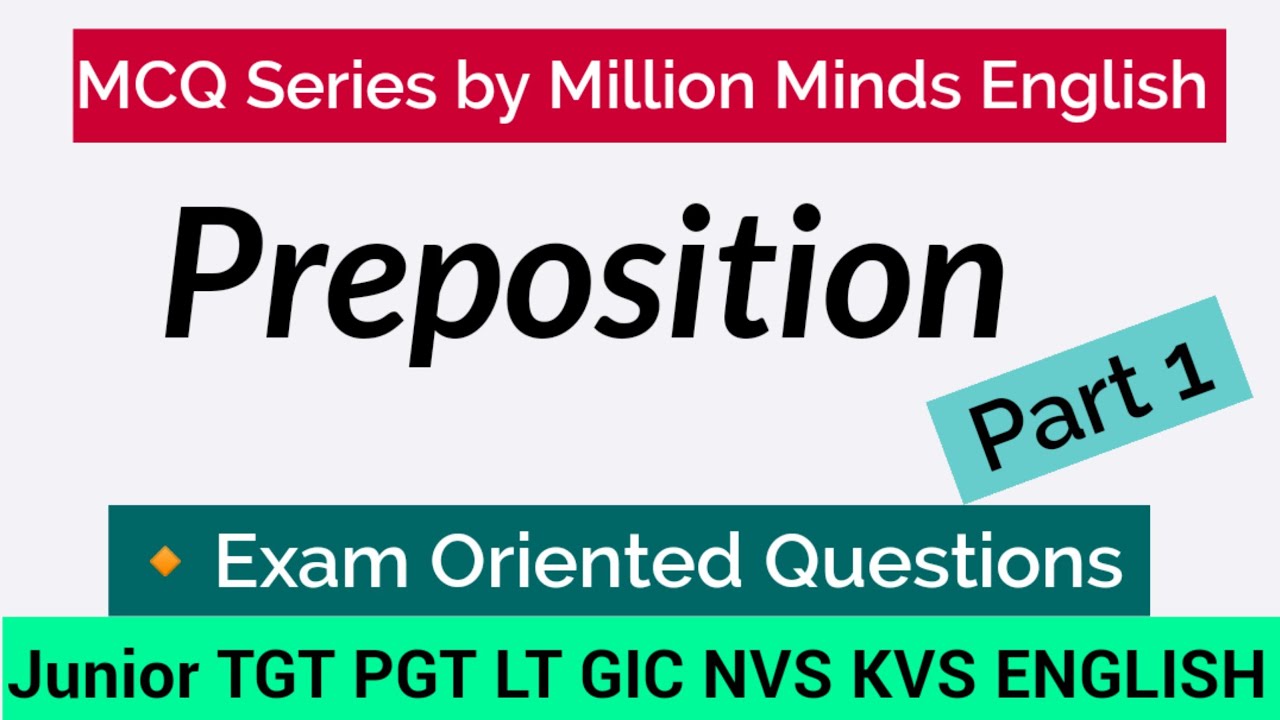Preposition|| Preposition in English Grammar || Lecture 1 ...
