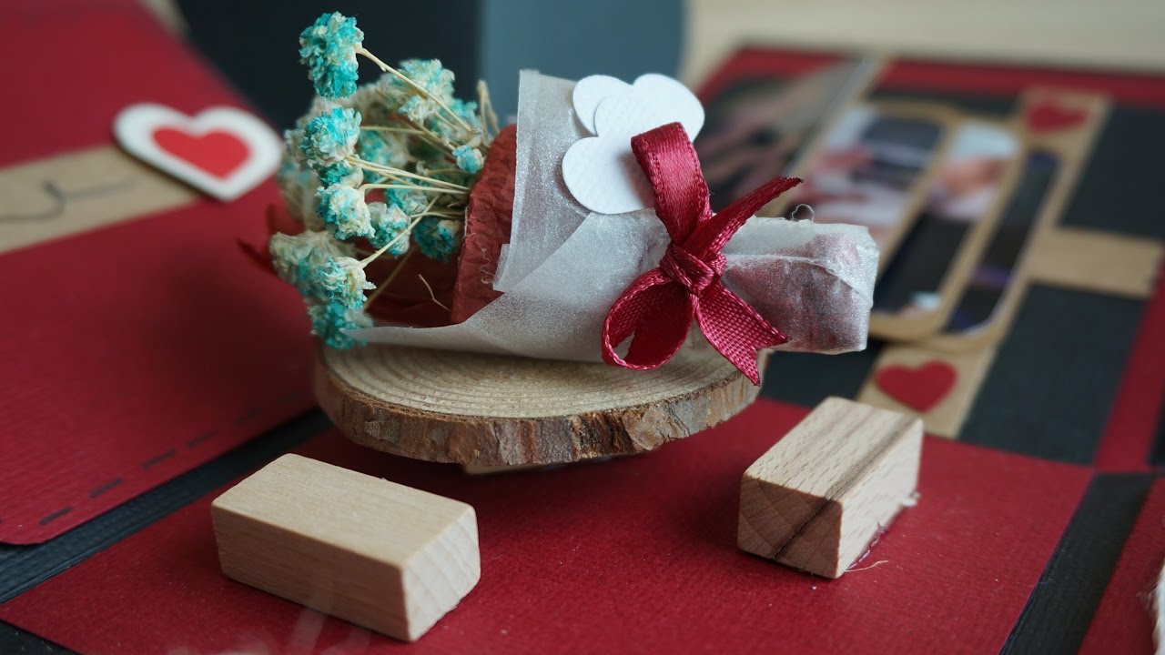Mini Bouquet Exploding Box - YouTube