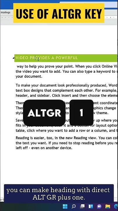 Use of ALTGR Key in Keyboard #shorts - YouTube