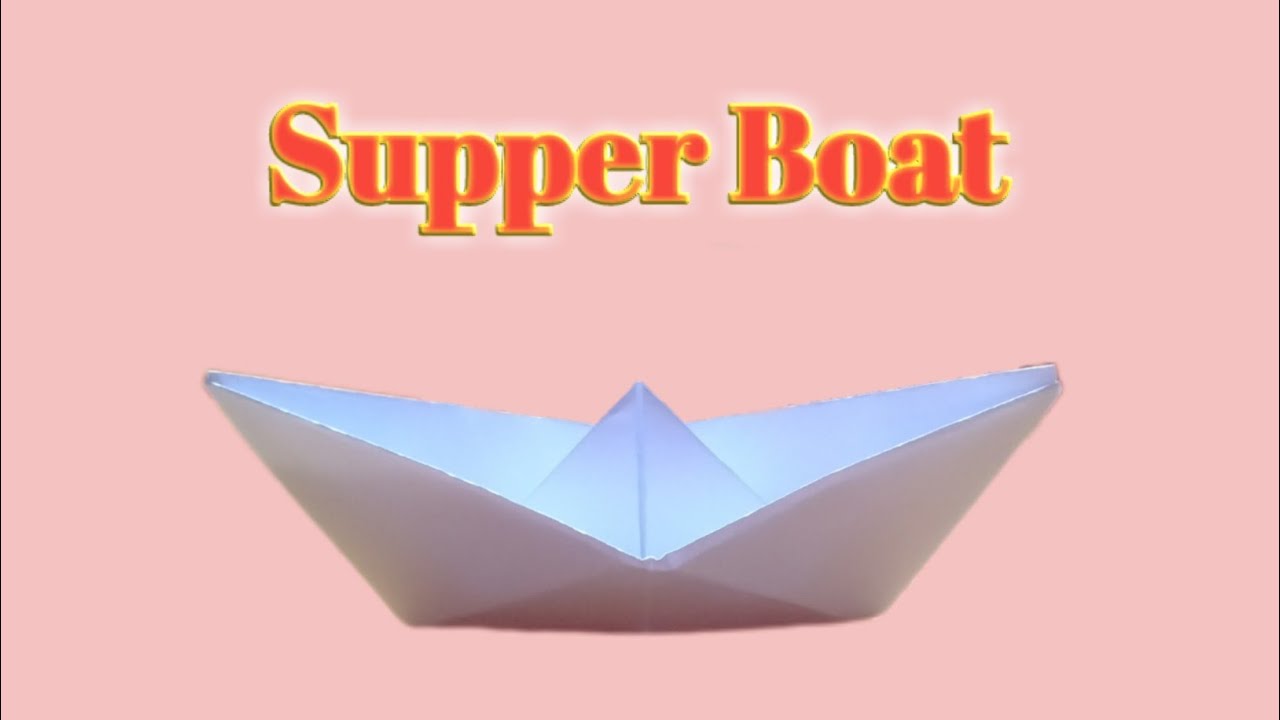 How To Make A Paper Boat That Floats / Origami Boat #diy -SR Easy Craft ...