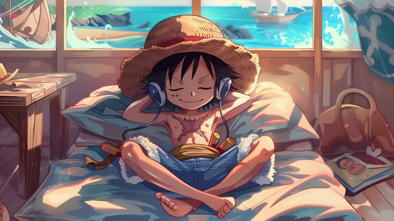 Luffy hip hop one piece 🏴‍☠️ Lofi hip hop songs mix to calm and ...