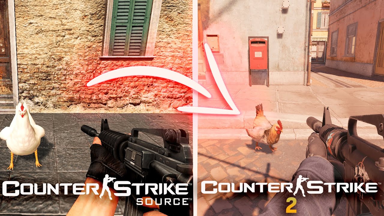 COUNTER STRIKE SOURCE VS COUNTER STRIKE 2 - СРАВНЕНИЕ / 2 ЧАСТЬ - YouTube