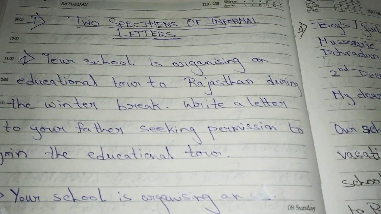 Informal Letter Letter To Father Asking Permission For The School informal-letter-letter-to-father-asking-permission-for-the-school