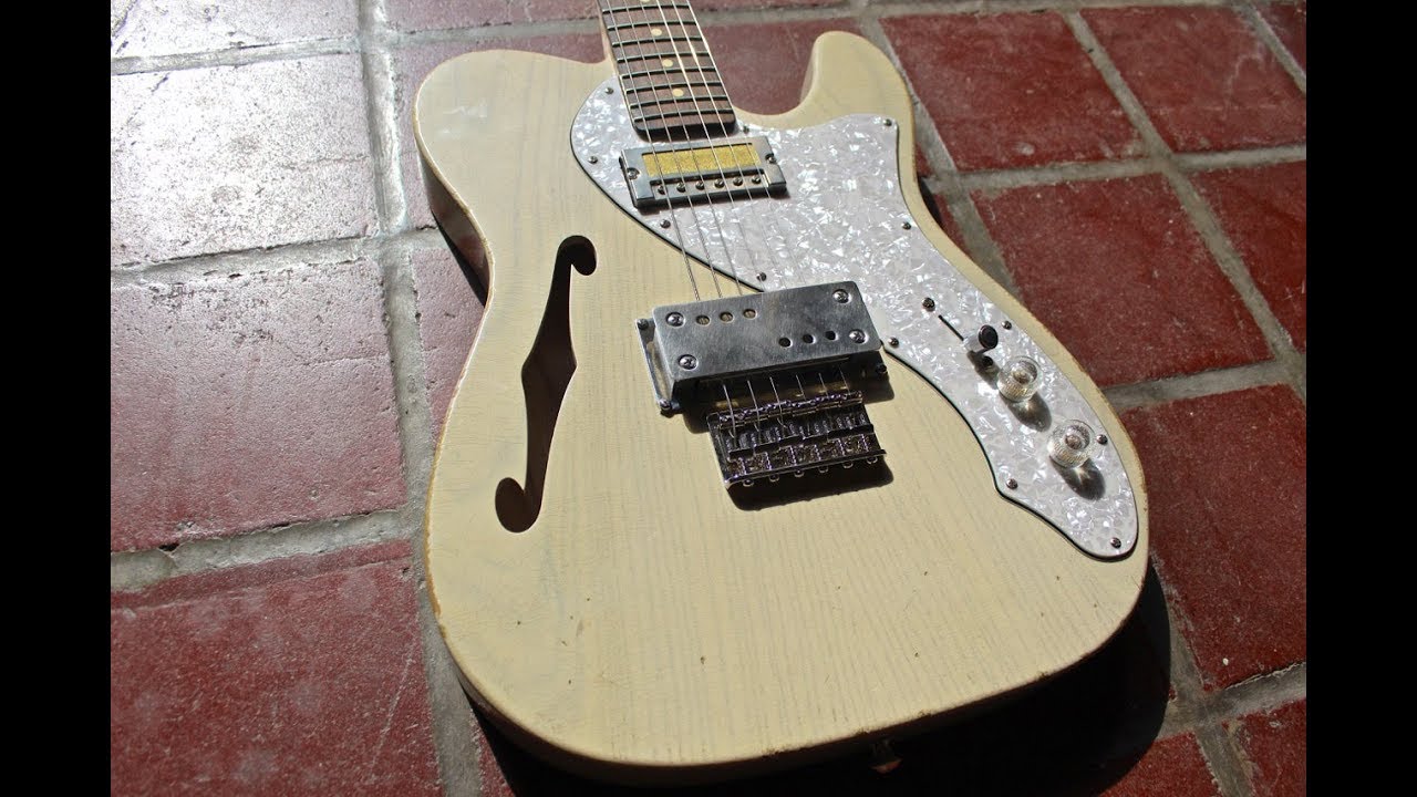 Waterslide Thinline Coodercaster w/Mojo Guyatone-Style Gold Foil & Lap ...