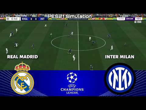 Real Madrid vs Inter Milan | UEFA Champions League 2026/2027 | PES 21 Simulation