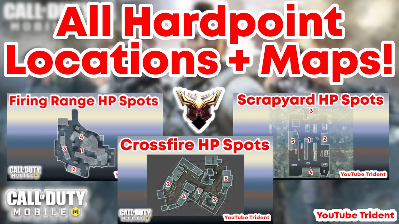 EVERY HARDPOINT LOCATION in CoD Mobile Season 4 + Custom Guides!! - YouTube