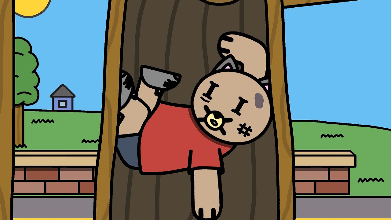 It took me 25 hours to draw this cat stuck IN a tree - YouTube