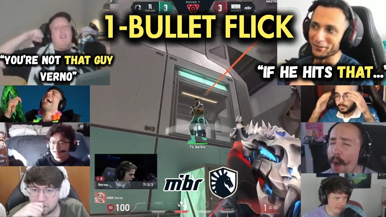 Valorant Streamers React to MIBR Verno’s 1-Bullet Headshot Attempt on ...