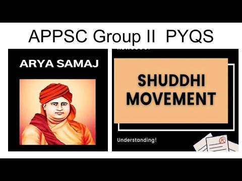APPSC Group 2 PYQs The Shuddhi Movement - YouTube
