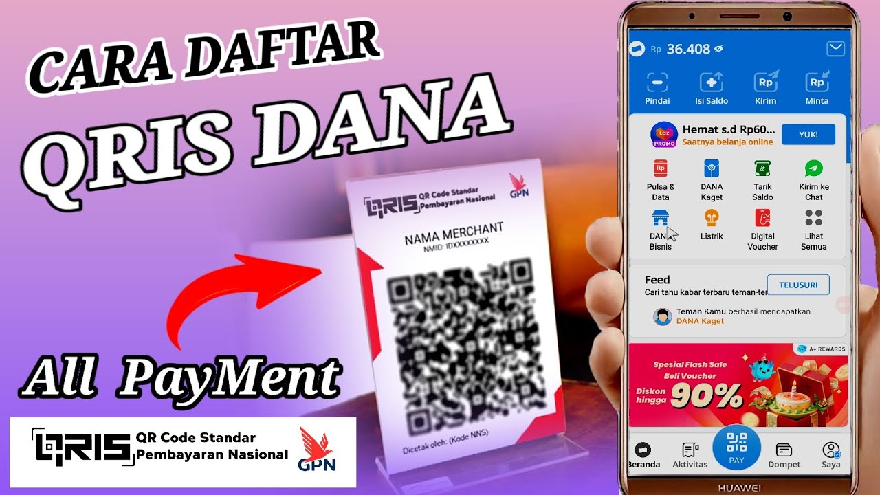 Cara Daftar Qris Dana Bisnis | qris all Payment - YouTube