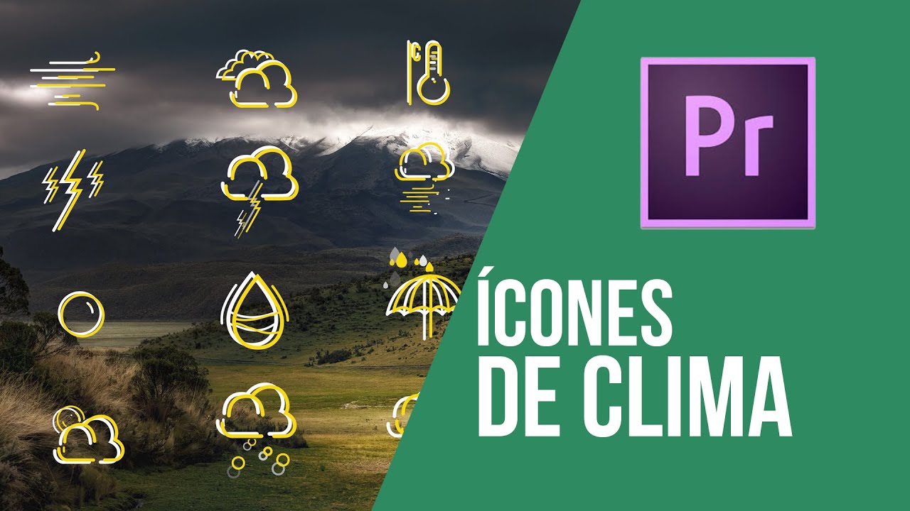 ÍCONES DE CLIMA ANIMADOS (premiere) - YouTube