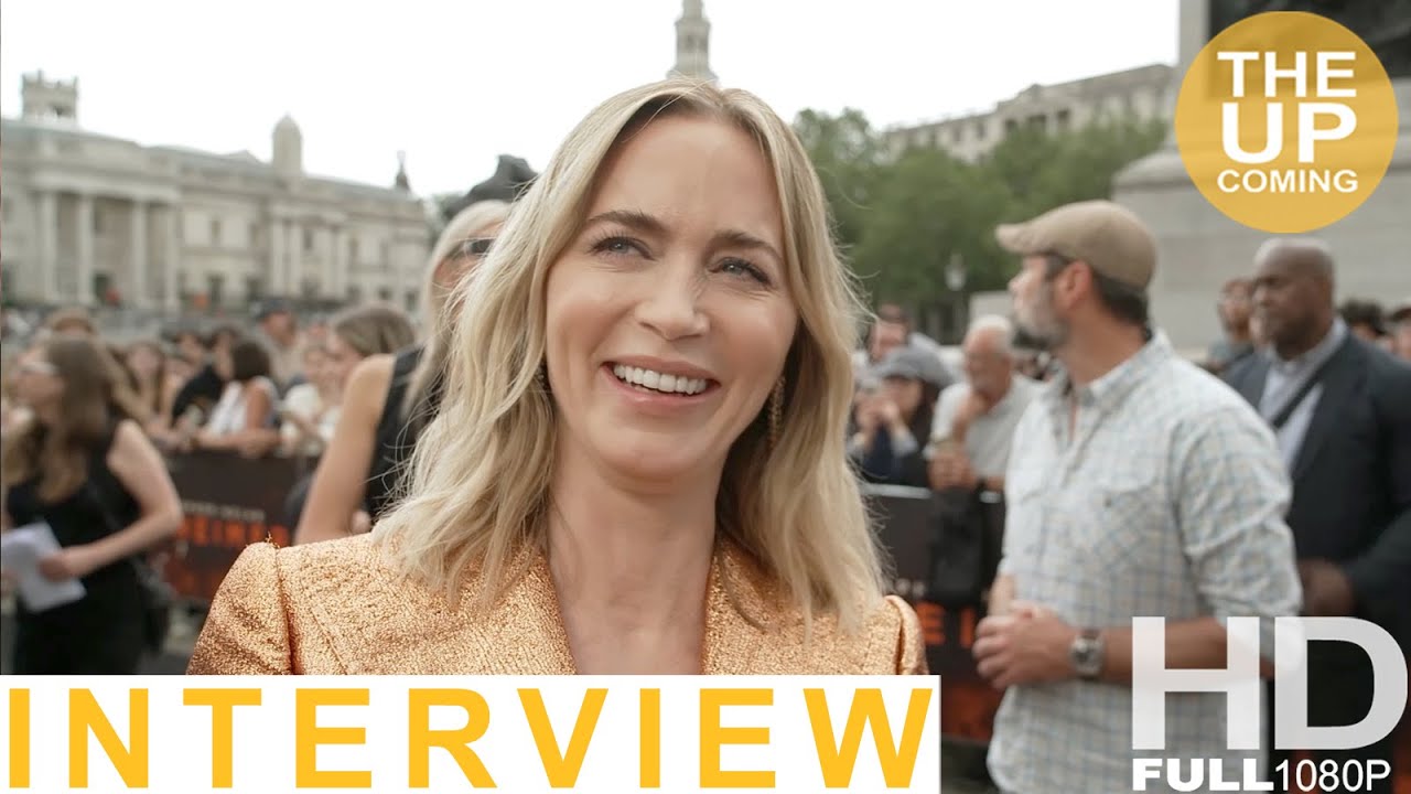Emily Blunt interview on Oppenheimer at London photocall presentation ...