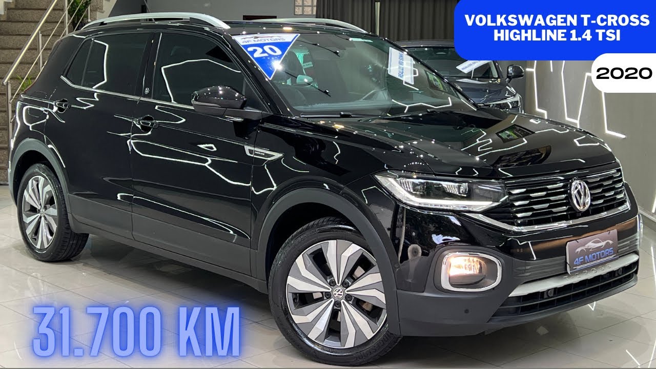 Volkswagen T-Cross Highline 1.4 TSI 2020 @4fmotors BAIXO KM !!! - YouTube