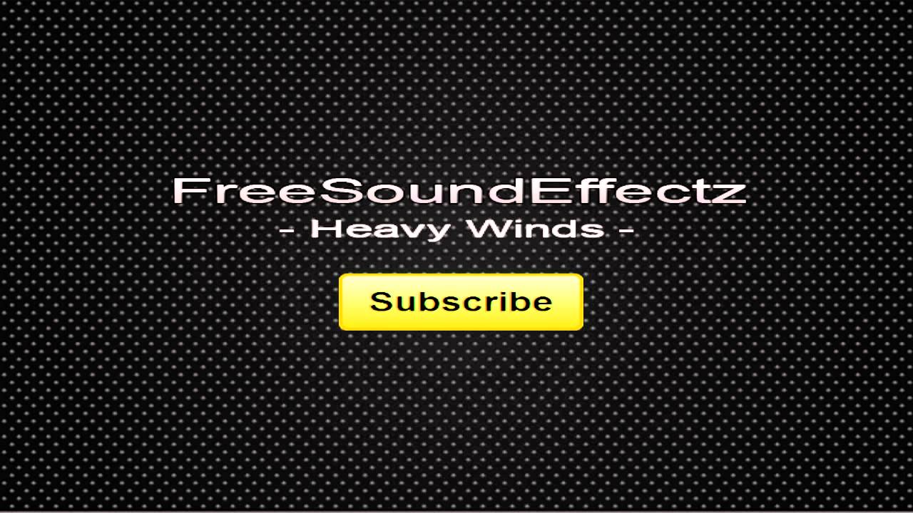 Wind Sound Effect - YouTube