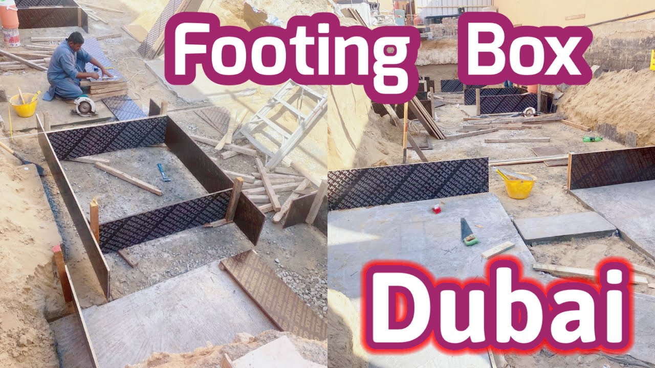 Step:7/Footing Box Dubai/Foundation Box Kitchen Block Dubai/Plywood Box ...