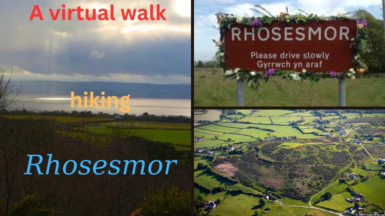 Virtual walk On top of Rhosesmor mountain views of Snowdonia & Wirral ...