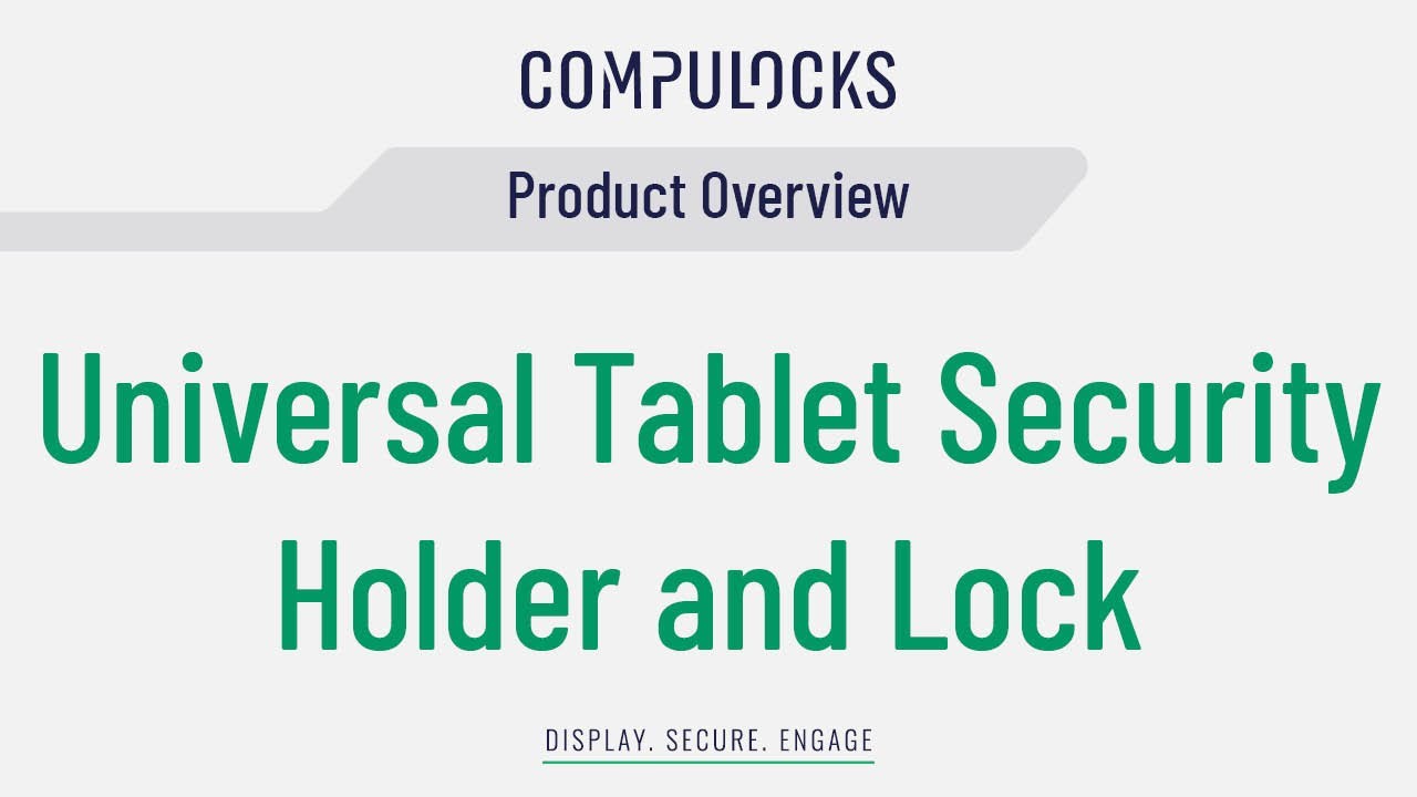 Universal Tablet Security Holder and Lock | Maclocks - YouTube