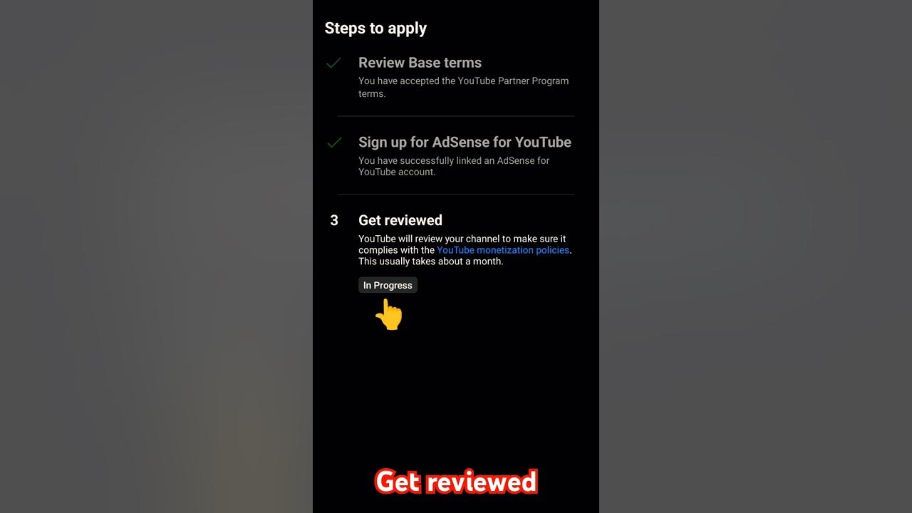 What is youtube monetization step 3 /monetization step 3 in progress problem #monetization video ...