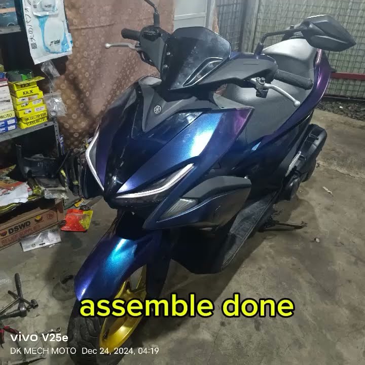 Aerox repaint done - YouTube