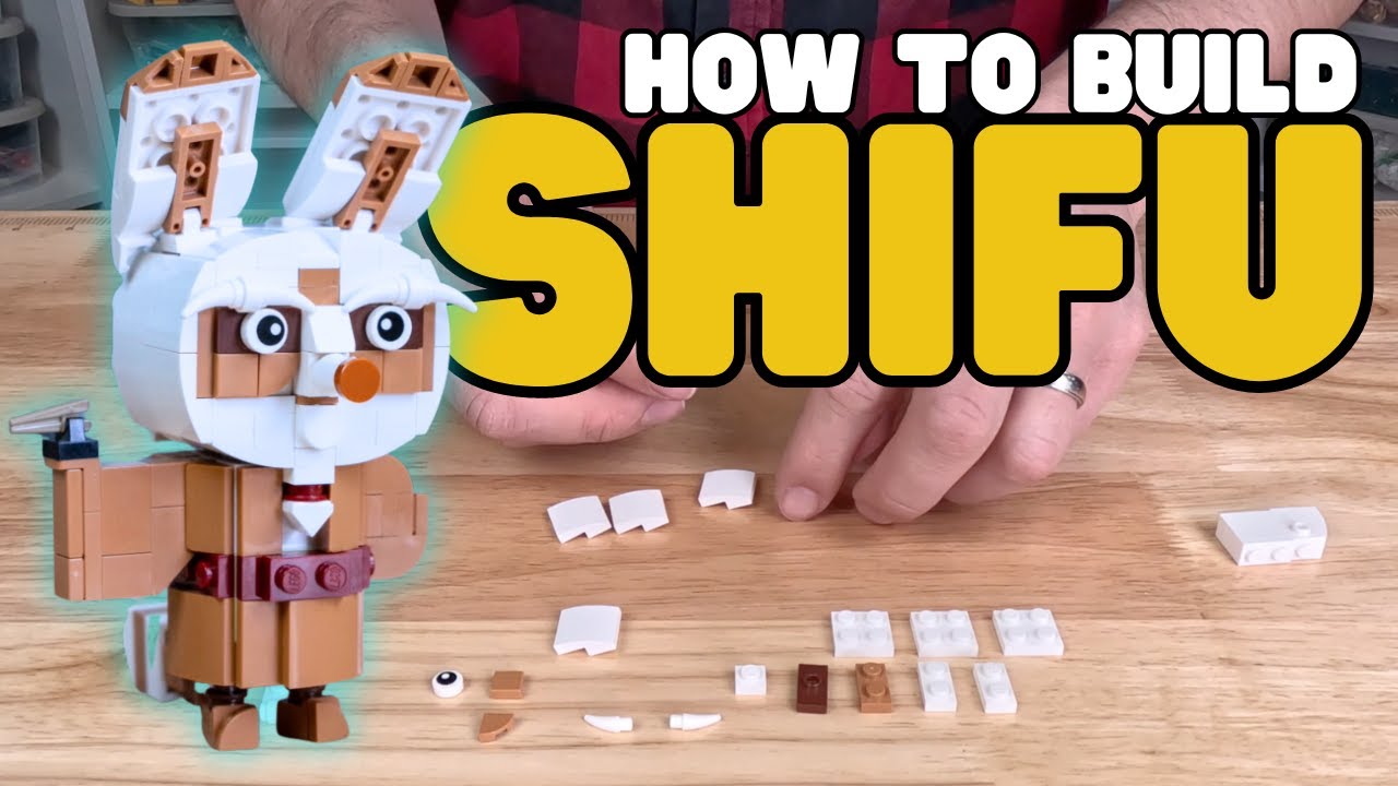 How to Build Shifu from "Kung Fu Panda" with LEGO bricks | Follow along ...