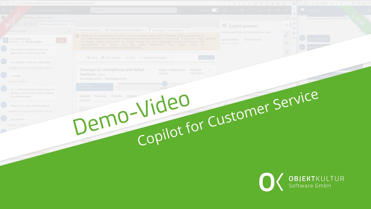 Copilot for Customer Service: Demo in Microsoft Dynamics 365 - YouTube