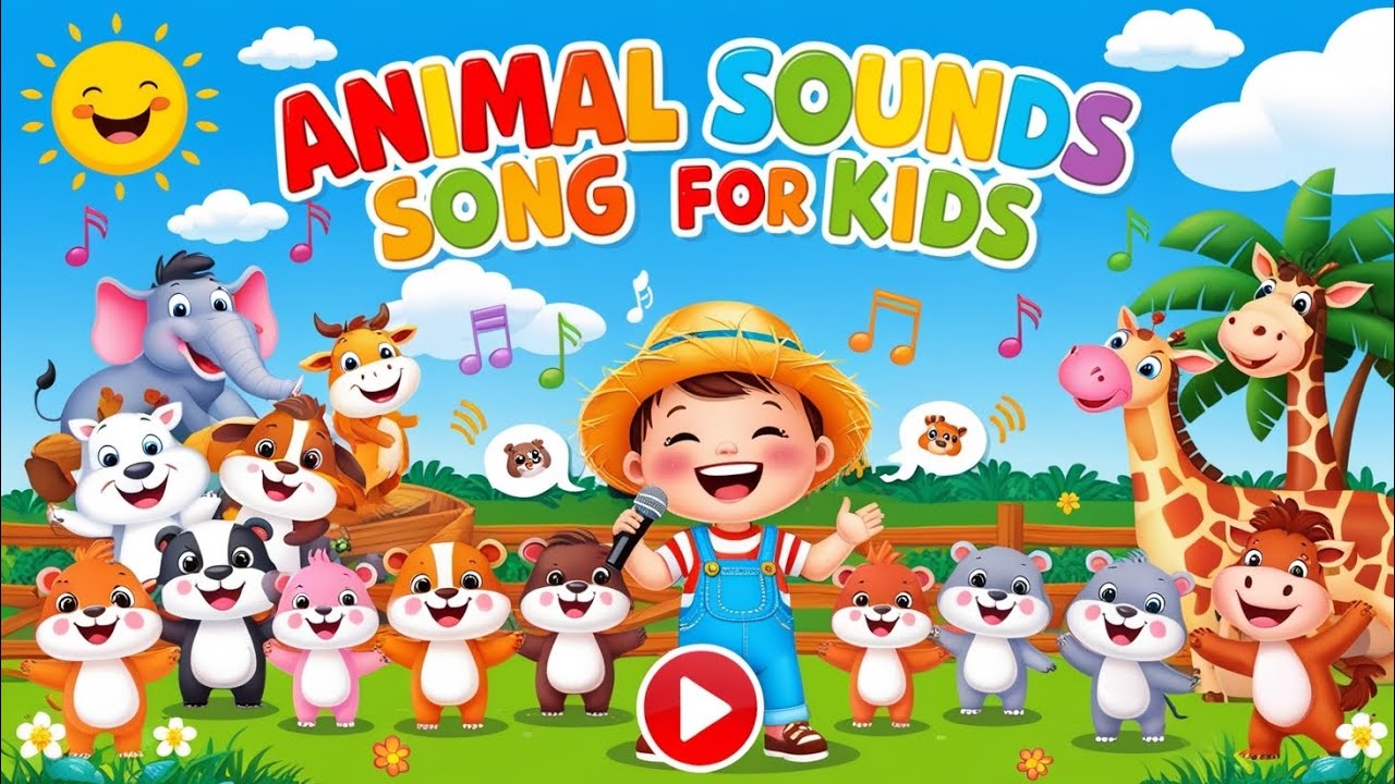 Animal Sounds|Nursery Rhymes For Toddlers|Fun/Learning Rhymes For Kids ...