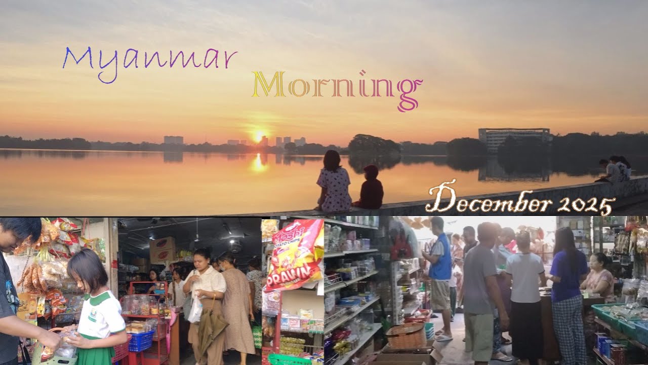 Morning scenery in Yangon - YouTube