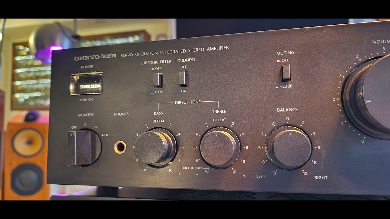 ONKYO A-8015 INTEGRA amplifer high fidelity -test- - YouTube
