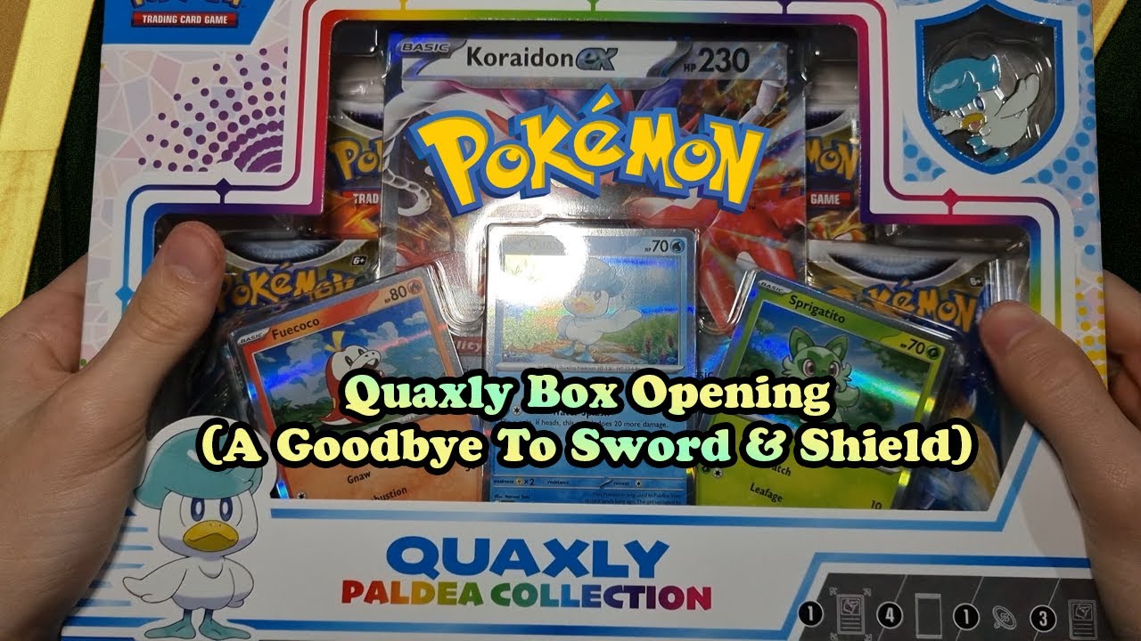 Pokémon Quaxly Box Opening (The End Of Sword And Shield) - YouTube