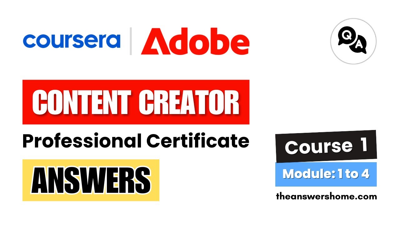 Design Fundamentals Coursera Quiz Answers || Adobe Content Creator ...