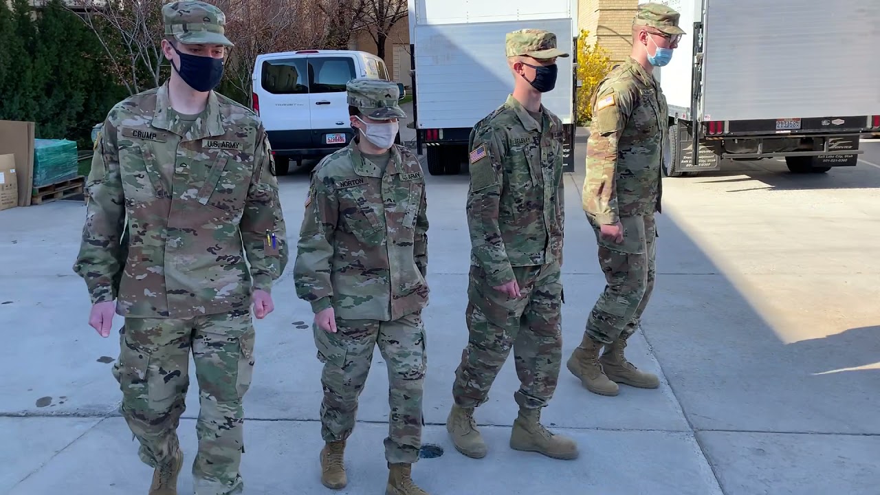 USU Army ROTC Right Wheel/Left Wheel March practice - YouTube