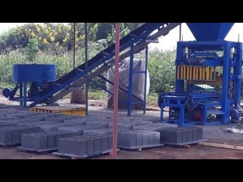 How Industrial Block Machines works - YouTube