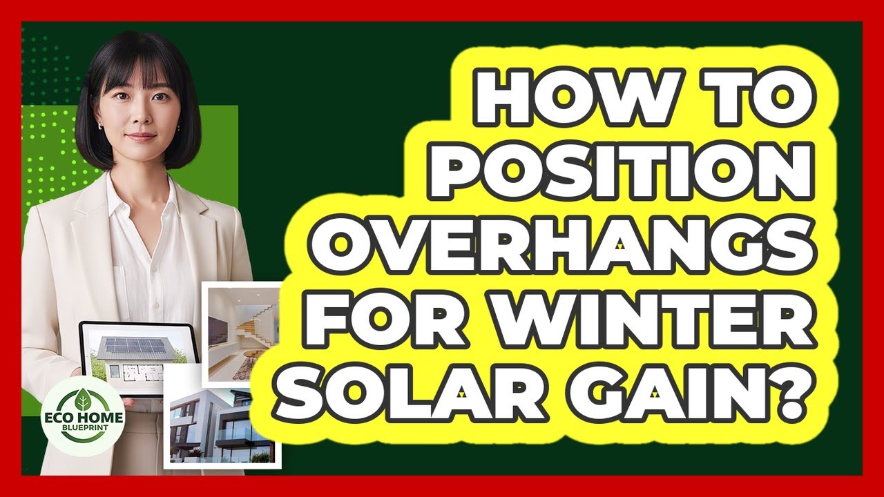 How To Position Overhangs For Winter Solar Gain? - YouTube