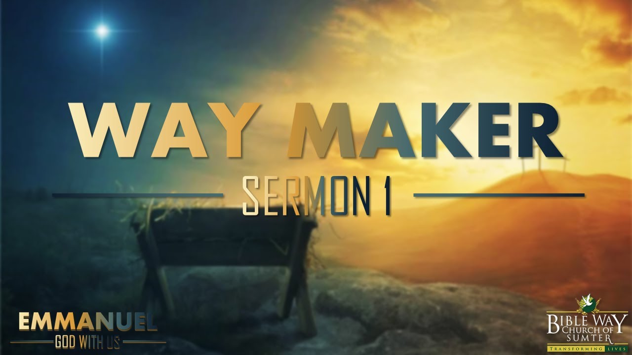 Wednesday Night Bible Study! | Emmanuel God With Us | Way Maker (Bible ...