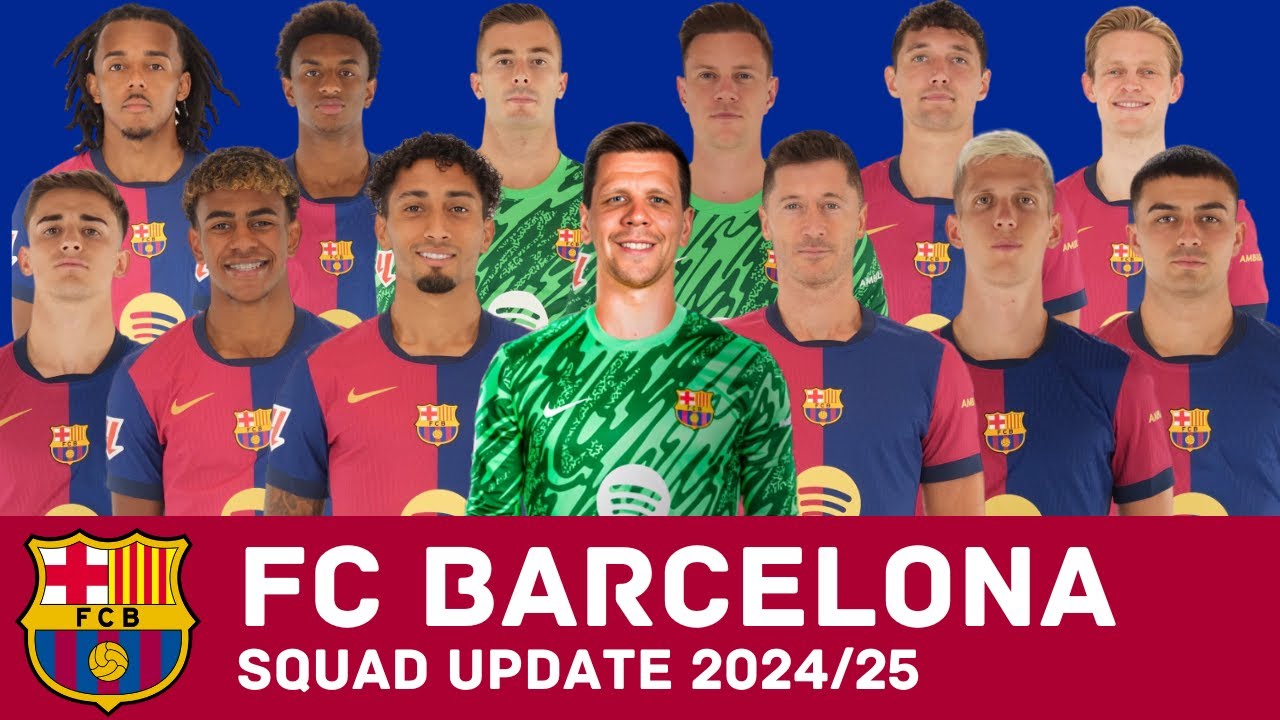 FC BARCELONA Squad With Wojciech Szczęsny | FC Barcelona Squad Update ...