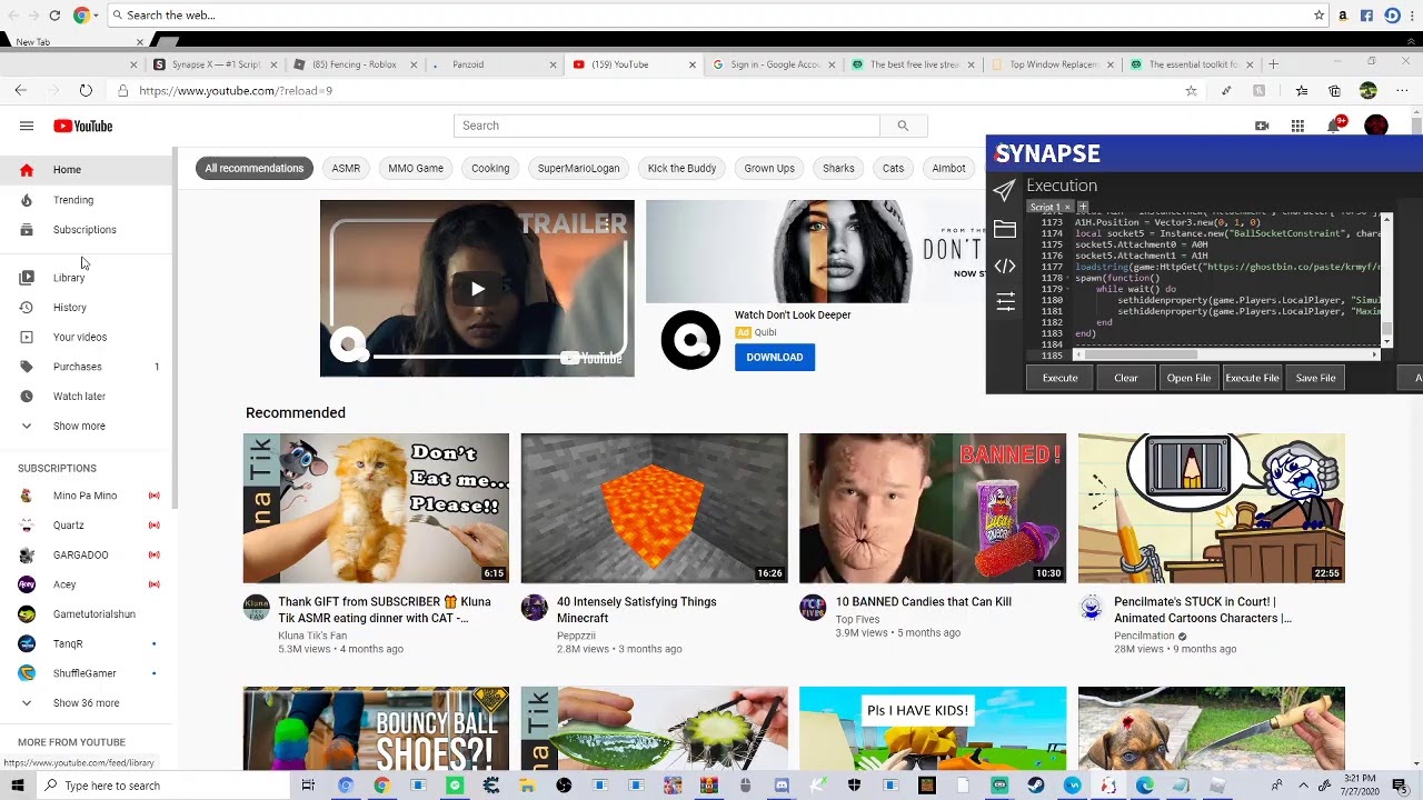 I use vr script and it works thanks to synapse X - YouTube