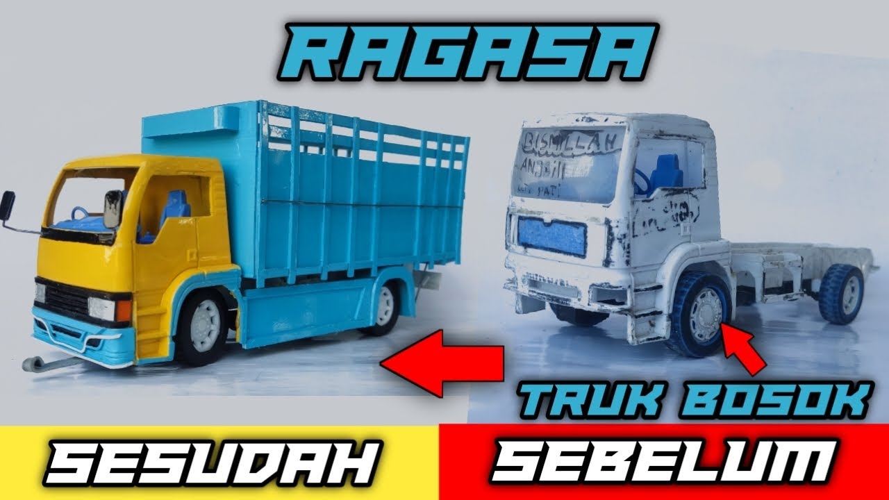 MODIF TRUK PLASTIK BOSOK MENJADI TRUK RAGASA TEPAK - YouTube