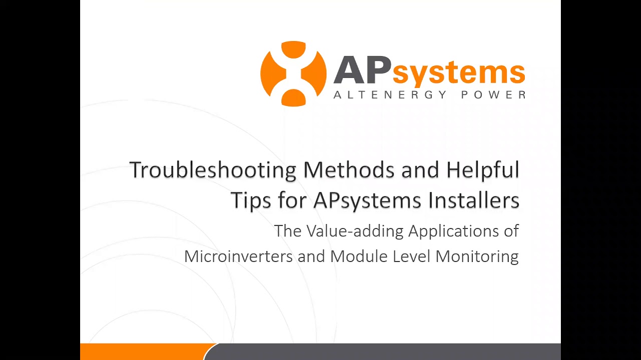 Training - APsystems USA | The global leader in multi-platform MLPE ...